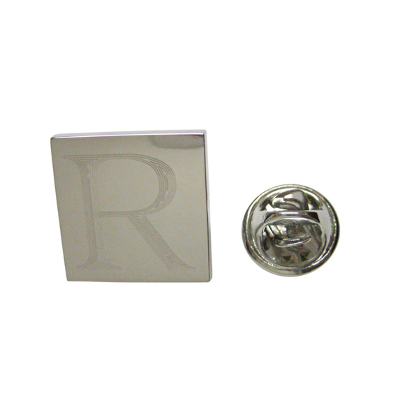 Kiola Designs | Accessories | Letter R Etched Monogram Pendant Lapel ...